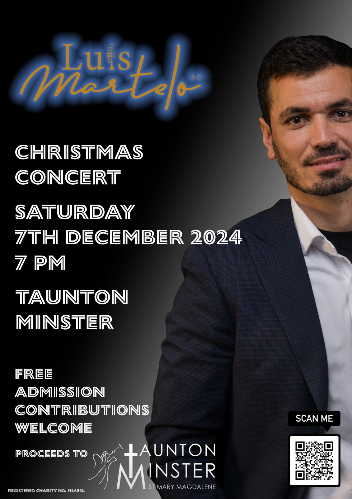 Luis Martello Christmas Concert | Taunton Minster, St Mary Magdalene